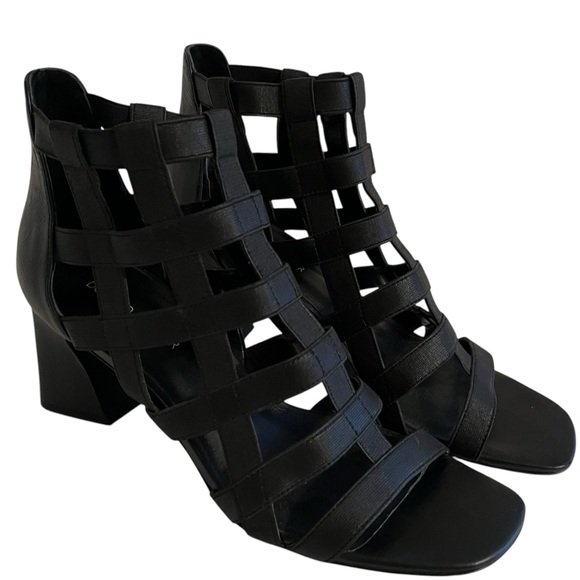 Donald J. Pliner | Shoes | Donald J Pliner Black Stretch Visto Cage ...